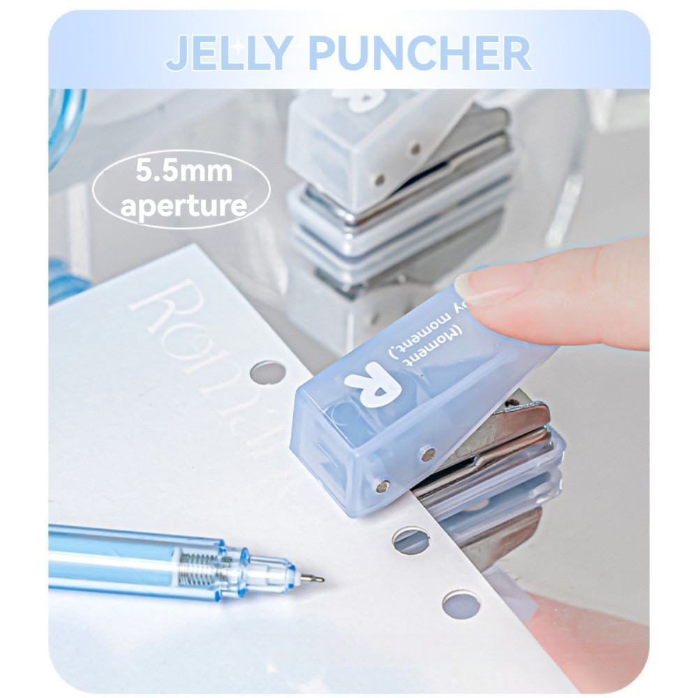 7IN1 Mini Stapler Staple Punch Hole Tape Machine Set Kids Stationery ...
