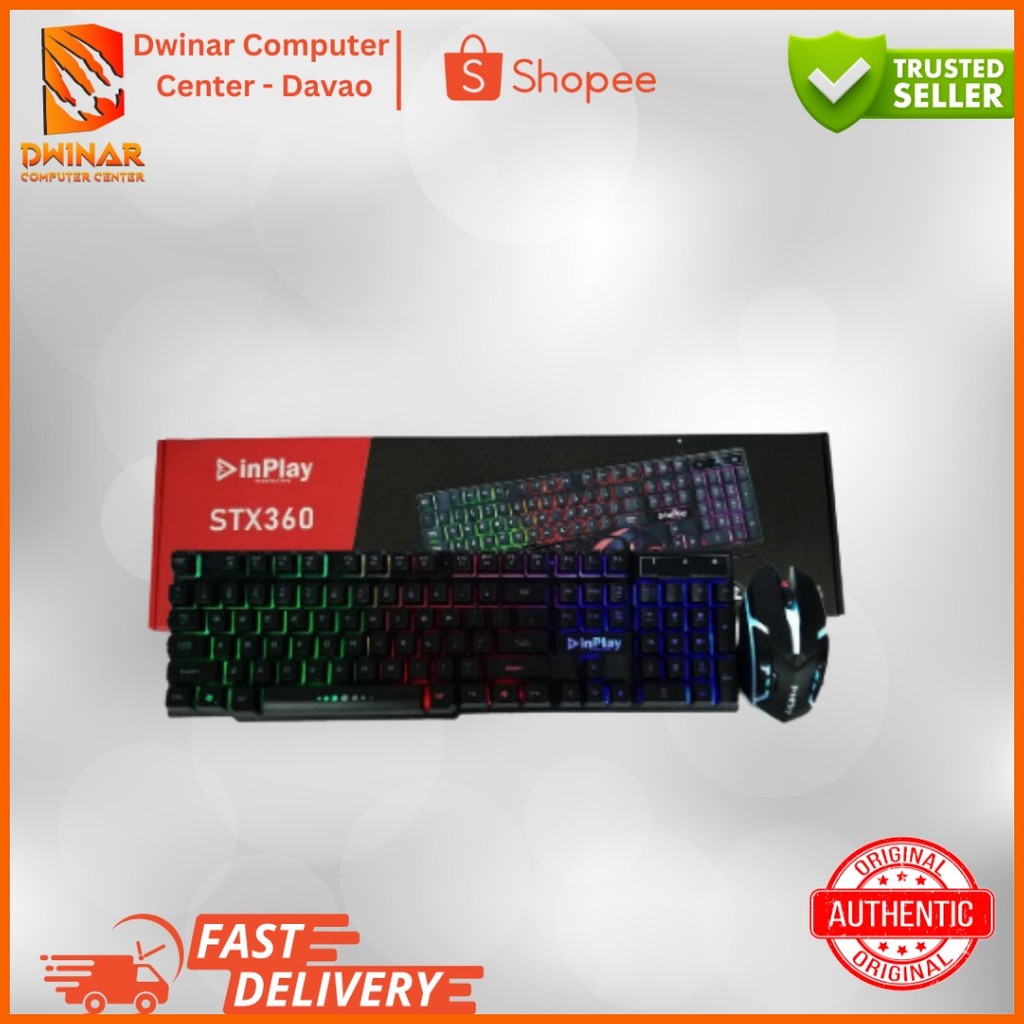 INPLAY STX360 COMBO USB KEYBOARD & MOUSE | Shopee Philippines