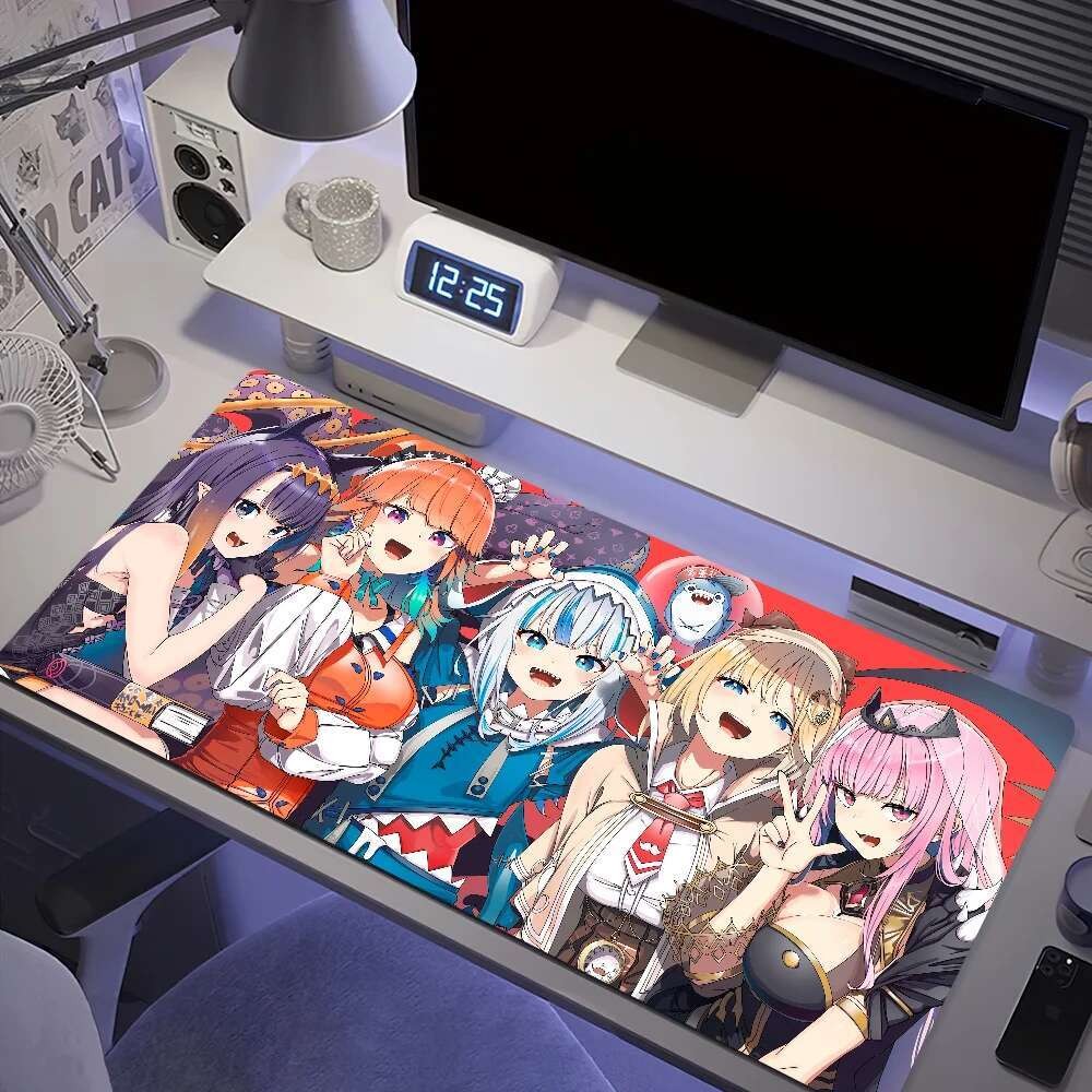 Holomyth Cute Kawaii Hololive Gawr Gura For Game Computer Big Keyboard ...