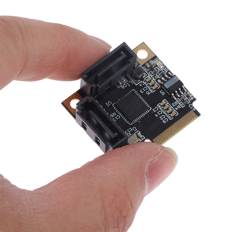 3F7 Add On Cards Mini Pci-E PCI Express To 2 Ports 3.0 Converter SSD ...