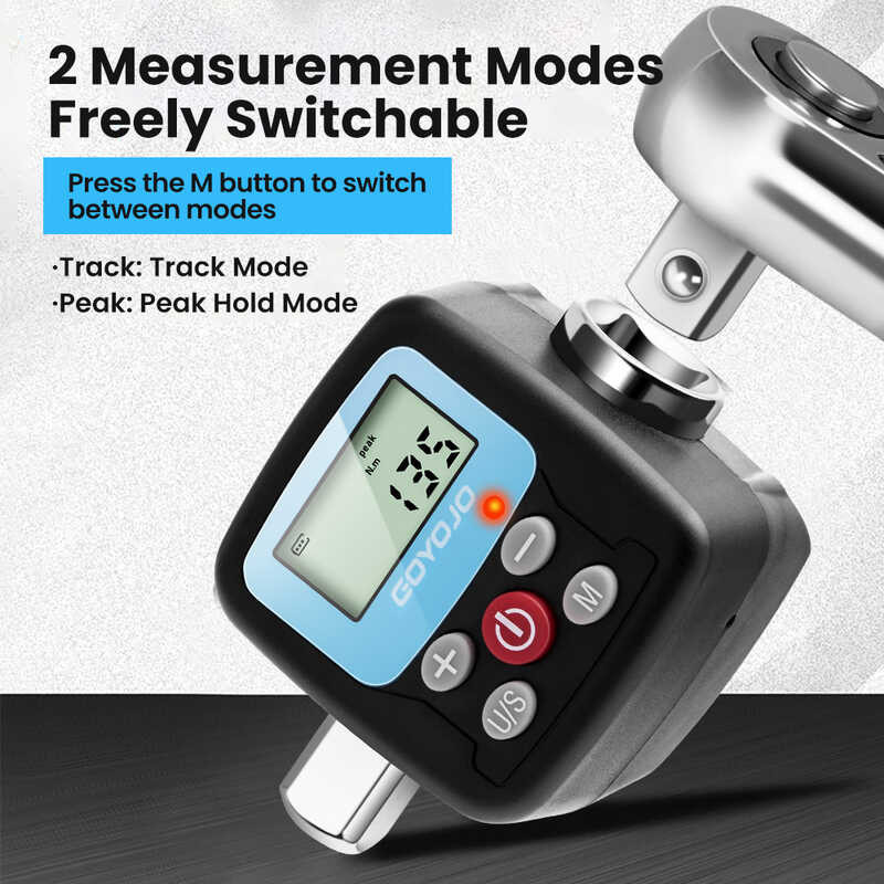 1/2" Digital 2- 200Nm Adjustable Professional Electronic Torque Wrench Bike Car Repair | Shopee ...