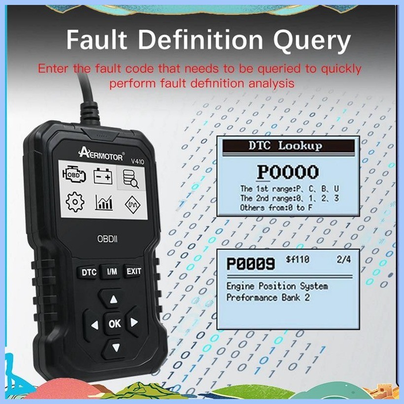 Automotive Fault Detection Device OBD2 Engine Fault Reading Data ...