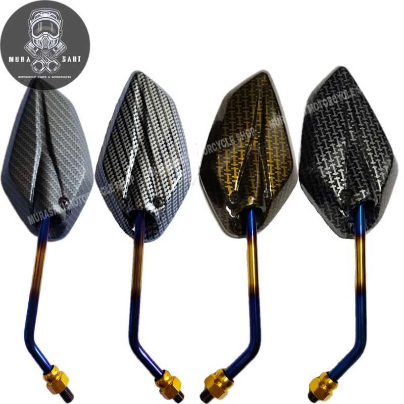 2tone / COD Titanium Carbon Side Mirror (Yamaha) | Shopee Philippines