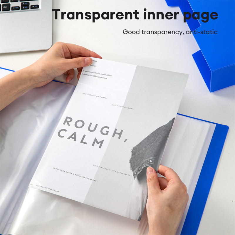 Deli A4 Display Book Clear Folder 100 Pockets File Documents Storage ...