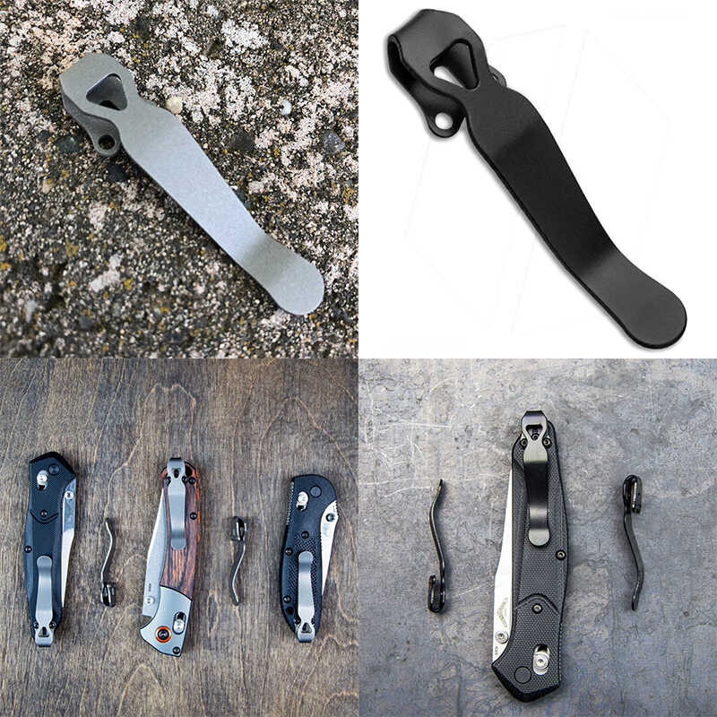 Titanium 1pc Alloy Material Knife Deep Carry Pocket Clip for Benchmade ...