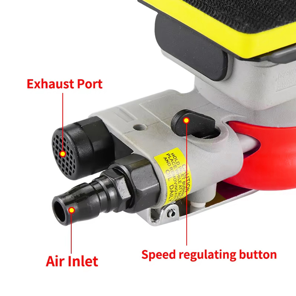 75*100mm Air Sander Pneumatic Square Grinder Polisher Car Polishing ...