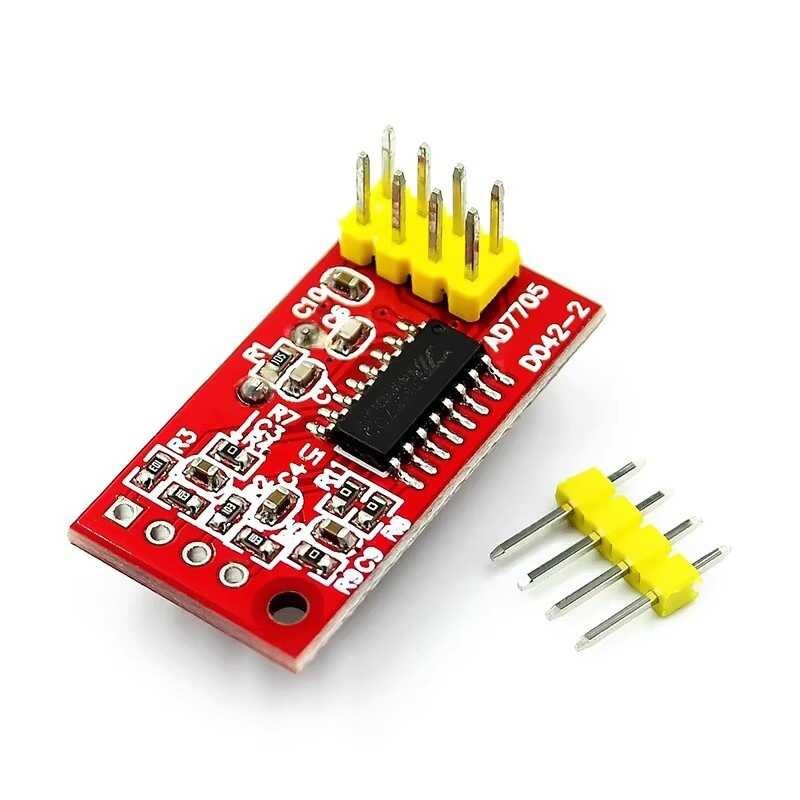 AD7705 Dual 16 bit ADC Data Acquisition Module Input Gain Programmable ...