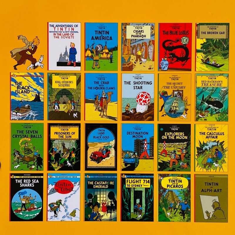 The Adventures Tintin Gift Box Set of 23 Children's English Comics and ...