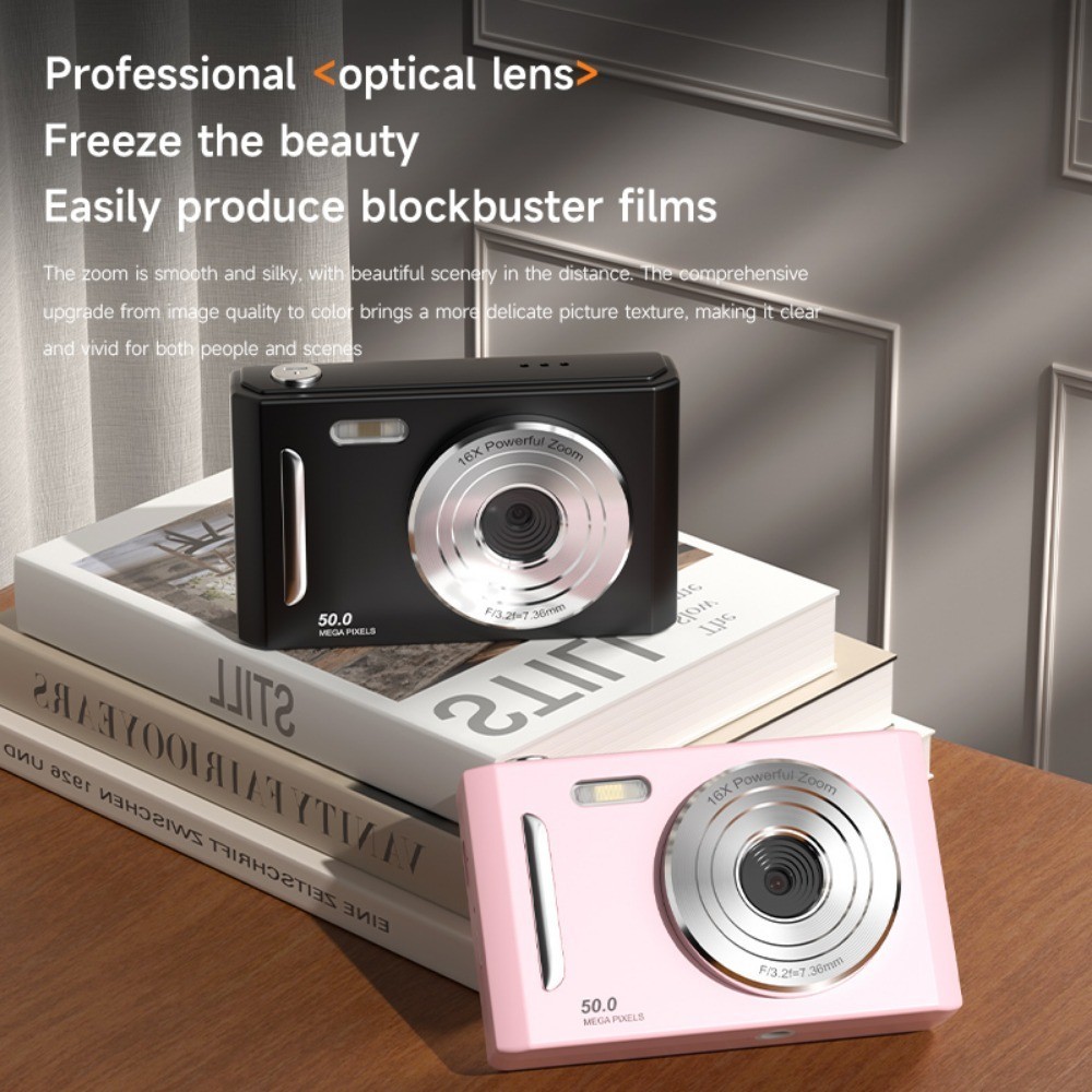 4K Digital Retro Camera with 50 Million Ultra HD Pixels Auto Focus CCD ...