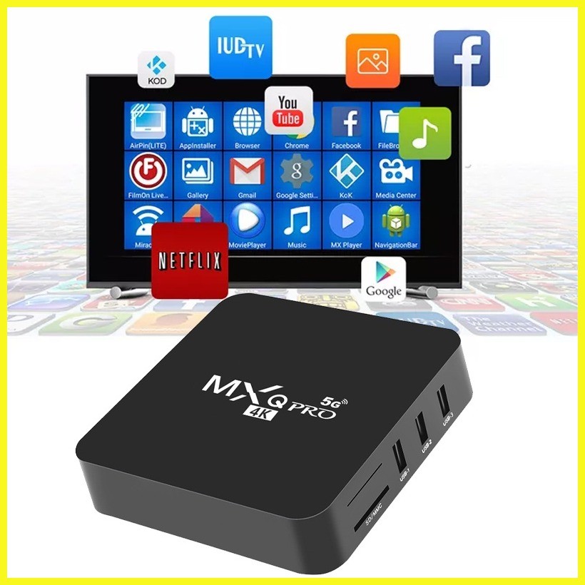 ♀ mxq pro tv box 4k 5g 4gb 64gb android smart digibox tv box for tv ...