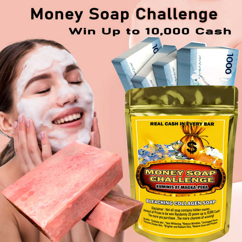 Money Soap (Gold) With Price Inside Random Amount Coco Berry BLEACHING ...