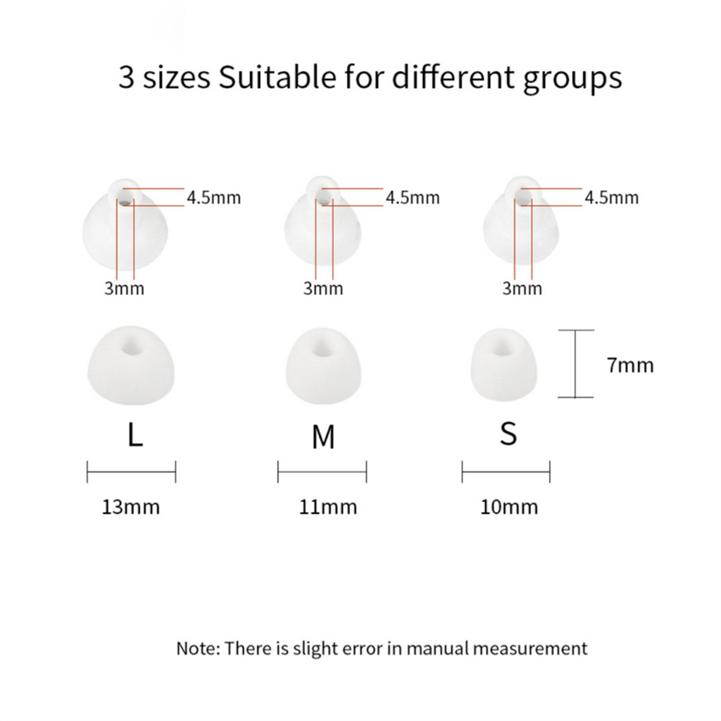 For Anker Soundcore Liberty 4 Silicone Replacement Ear Tips Soft ...