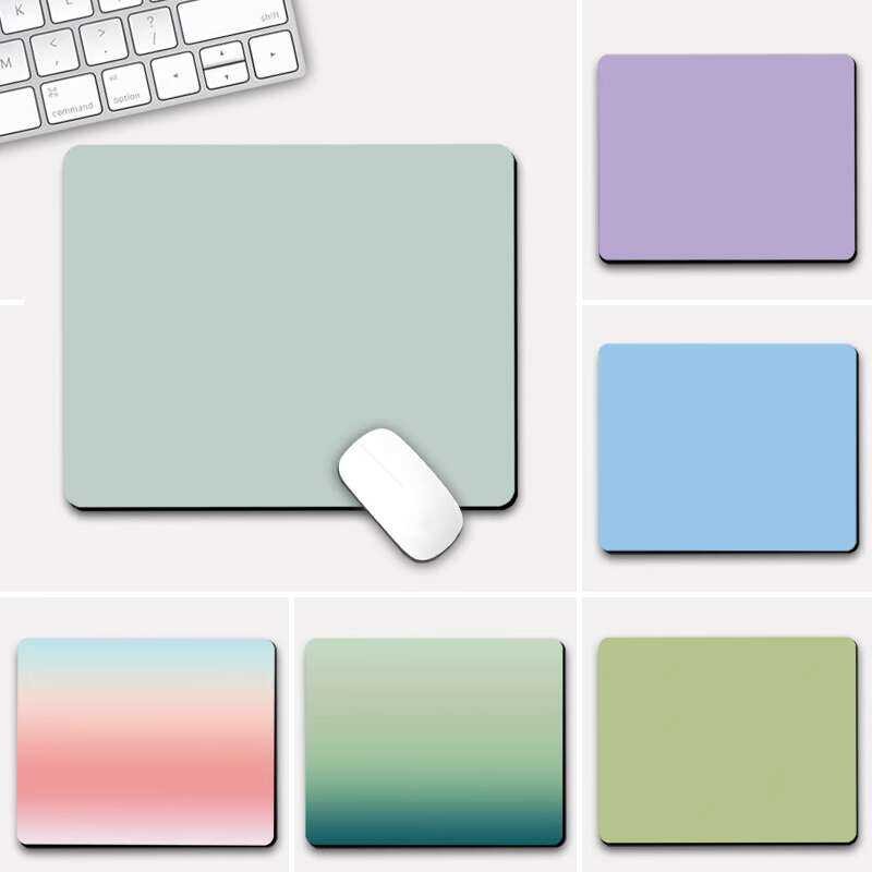 Gradient Simplified Small Lock Edge Mouse Pad Square Portable Women's ...