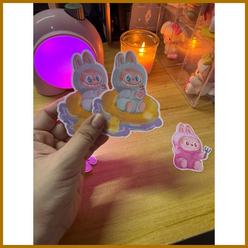 Popmart labubu fan art sticker pack (3pcs set ) version 2 | Shopee ...