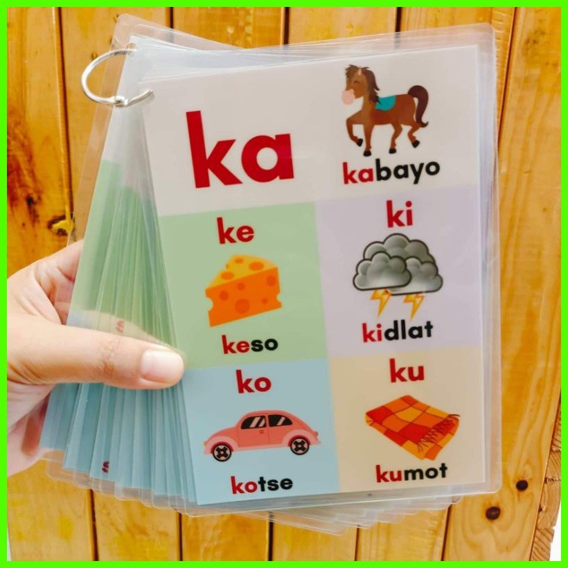 Abakada pantig tagalog primary reading laminated educational flashcards ...