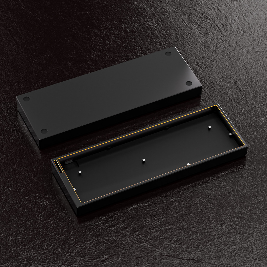 M60/M63 Red / Black Mechanical Keyboard Housing CNC Aluminum Anode ...