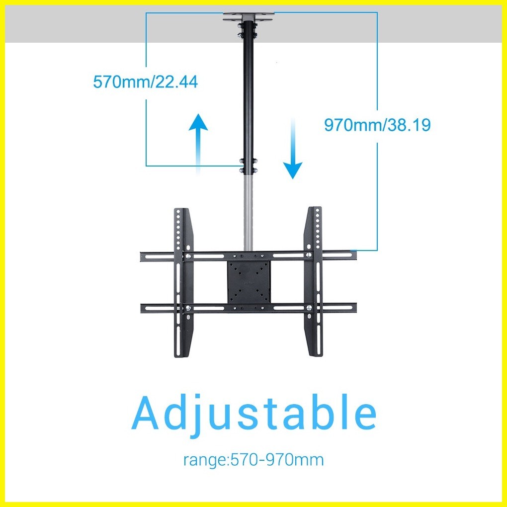 Ceiling TV Wall Mount Adjustable Roof Bracket Tilt 27-65" Inch LCD LED ...