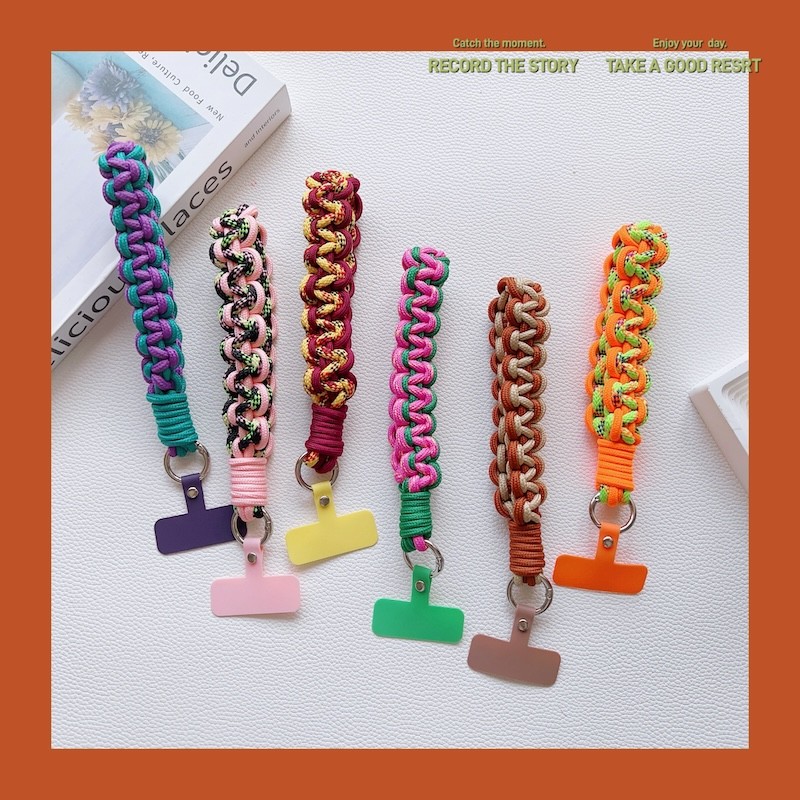 Thick Short Rope With Clip Handmade Flat Suitable For Mobile Phone ...