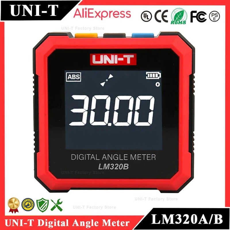 LM320A UNI-T LM320B Digital Laser Measure Angle Meter Auto Protractor Sensor Professional ...