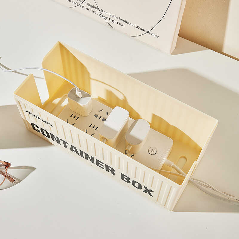 Container Wire Storage Box, Power Plug Board, Shelf, Desktop Organizer ...