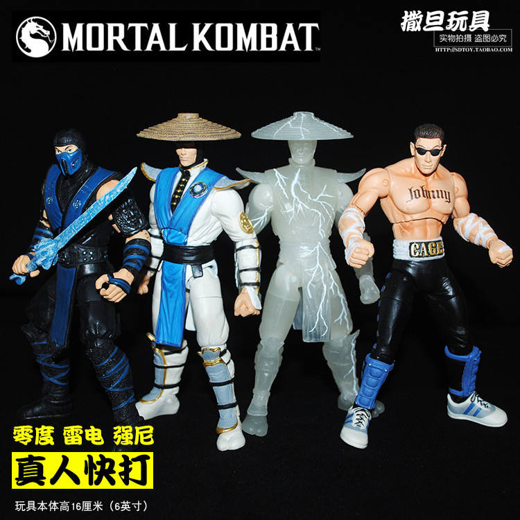 Mortal Kombat 6-Inch High Action Figure Johnny Cage Zero Lightning ...