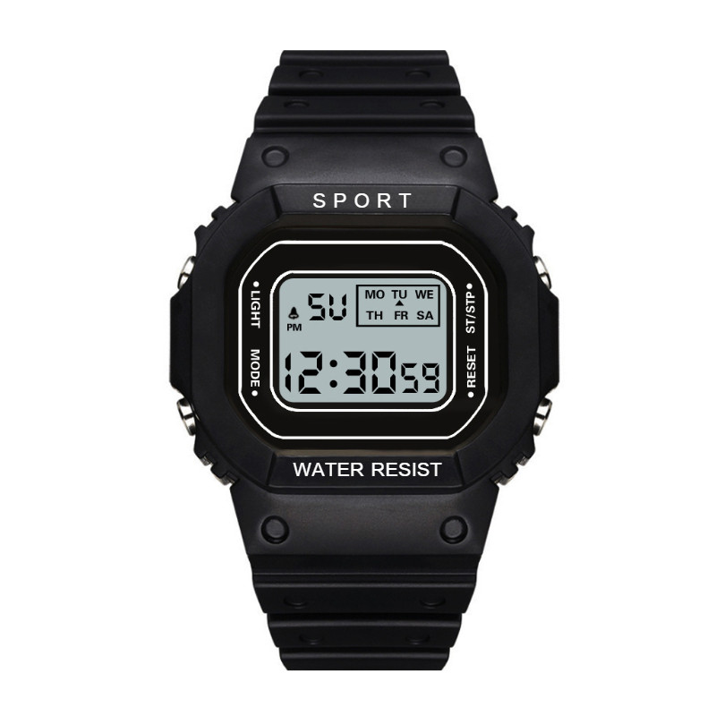 Electronic Watch, Sports Matcha Small Square Women's Electronic Watch ...