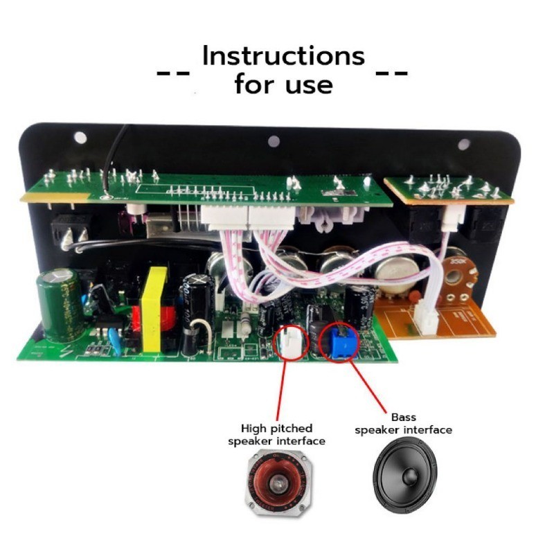 D10-Ⅱ With Display 8-12 Inch Speaker 220V 12V 24V Digital Bluetooth ...