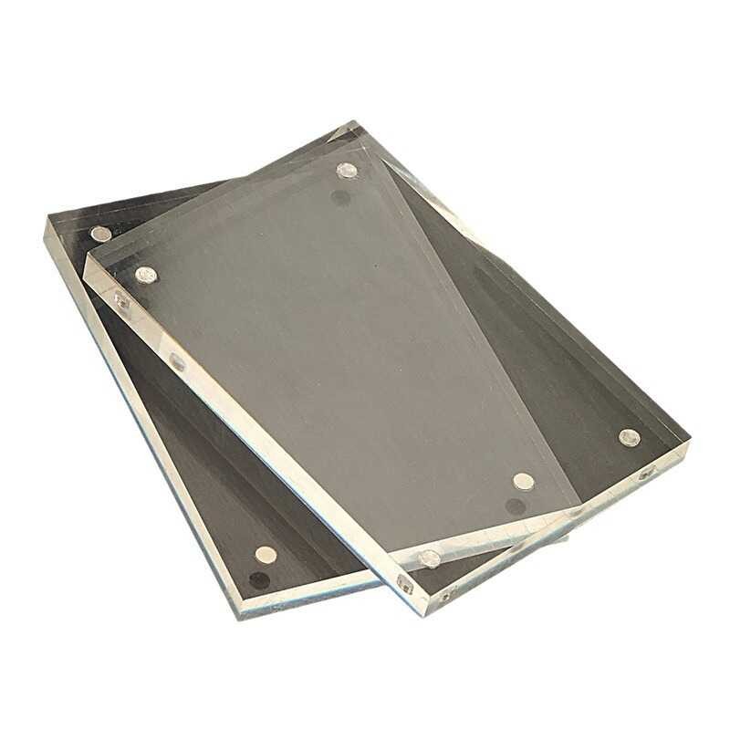 Acrylic Magnetic Suction Card Brick 3/4/5/6/7 Inch Transparent Thick ...