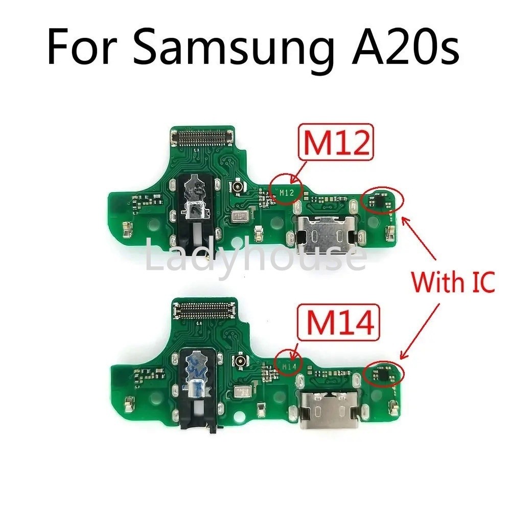 For Samsung Galaxy A20S A207F M12 M14 Original USB Charging Port Board ...