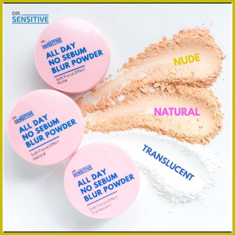 Dr Sensitive all day no sebum blur powder 25g | Shopee Philippines