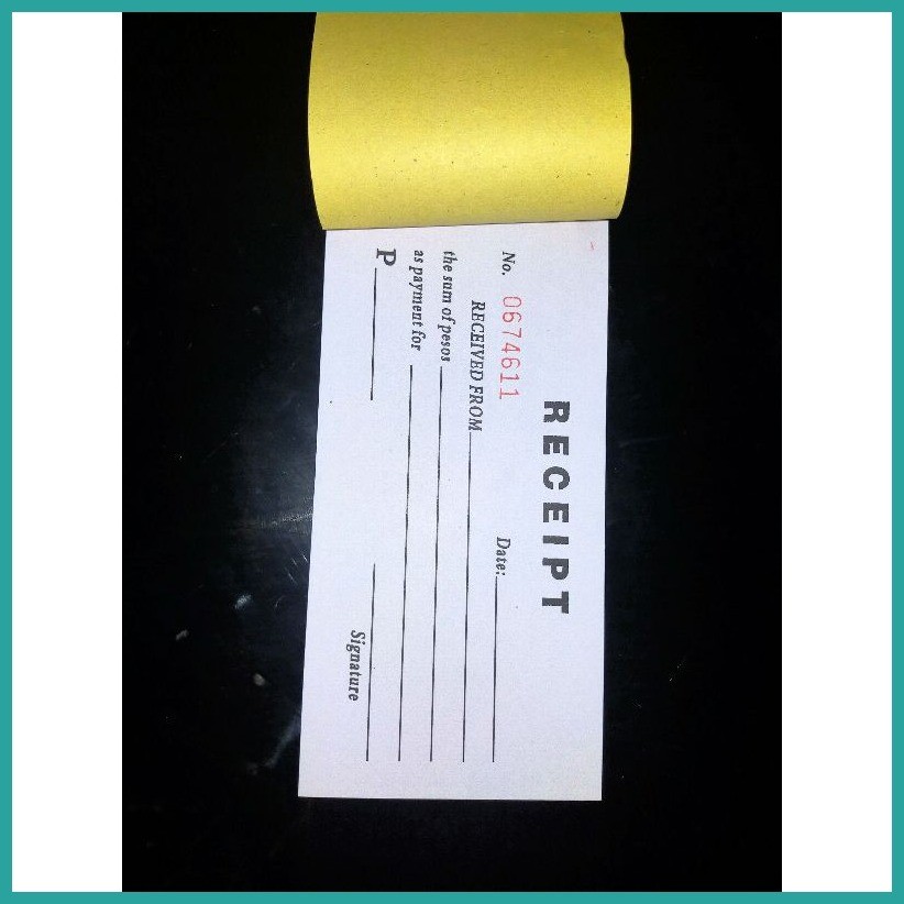 Acknowledgment/Cash Carbonized Receipts (10 PADS) | Shopee Philippines