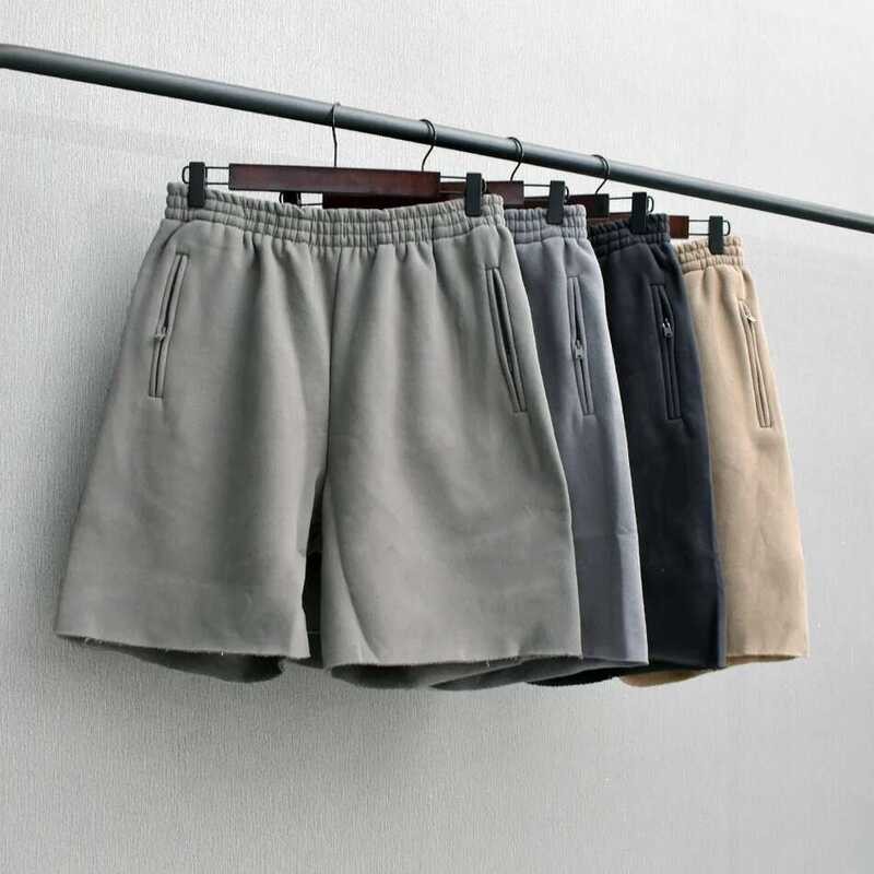 SON 2 6 Kanye West Shorts Women Hip Hop Washed Make Old 1:1 1 High ...