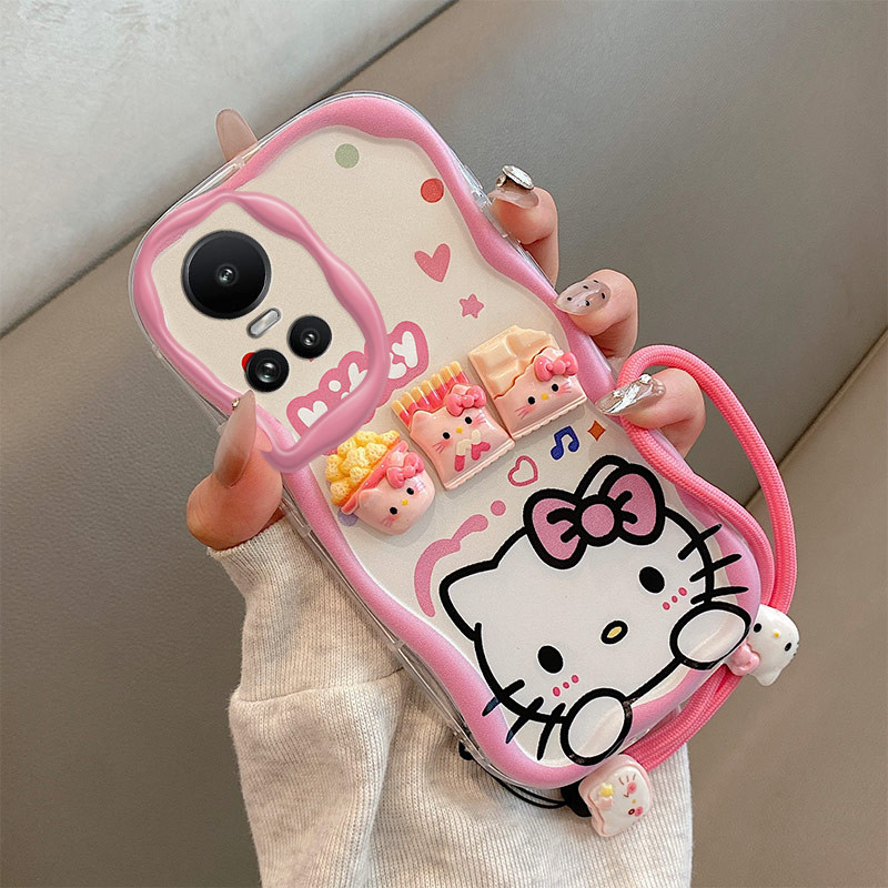 Clear 3D Cream Wave Phone Case for OPPO Reno 10 / Reno 10 Pro 5G ...