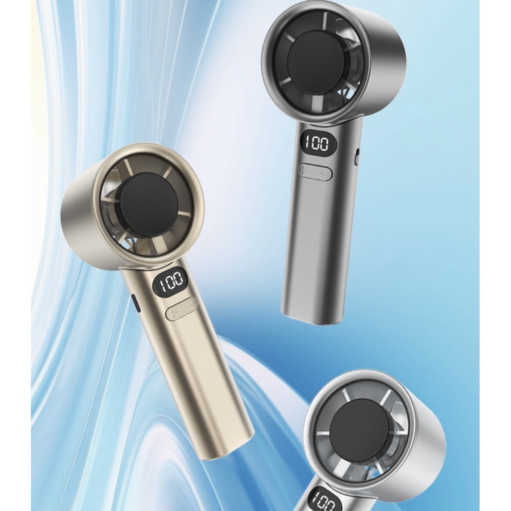 M11 Turbo Handheld Mini Fan - 120 Speeds, USB-C, LED Display, 5M Wind ...