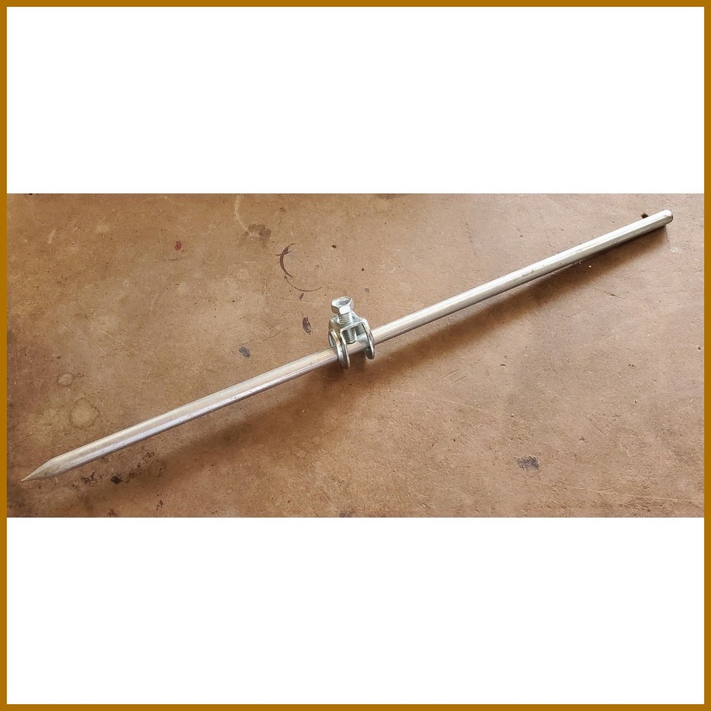 GALVANIZED GROUNDING ROD / GROUND ROD PARTS & FULL SET w/ CLAMP ...