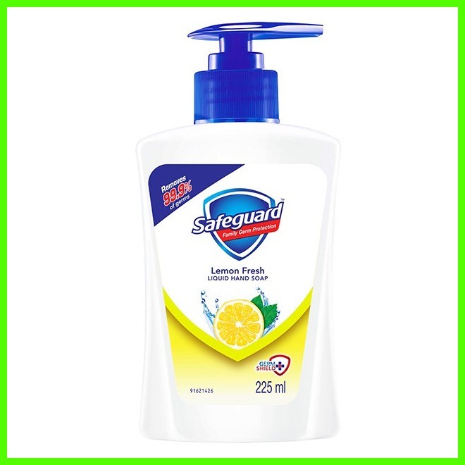 Safeguard Lemon Fresh Liquid Hand Soap (225mL) + 2 Refills (200mL ...