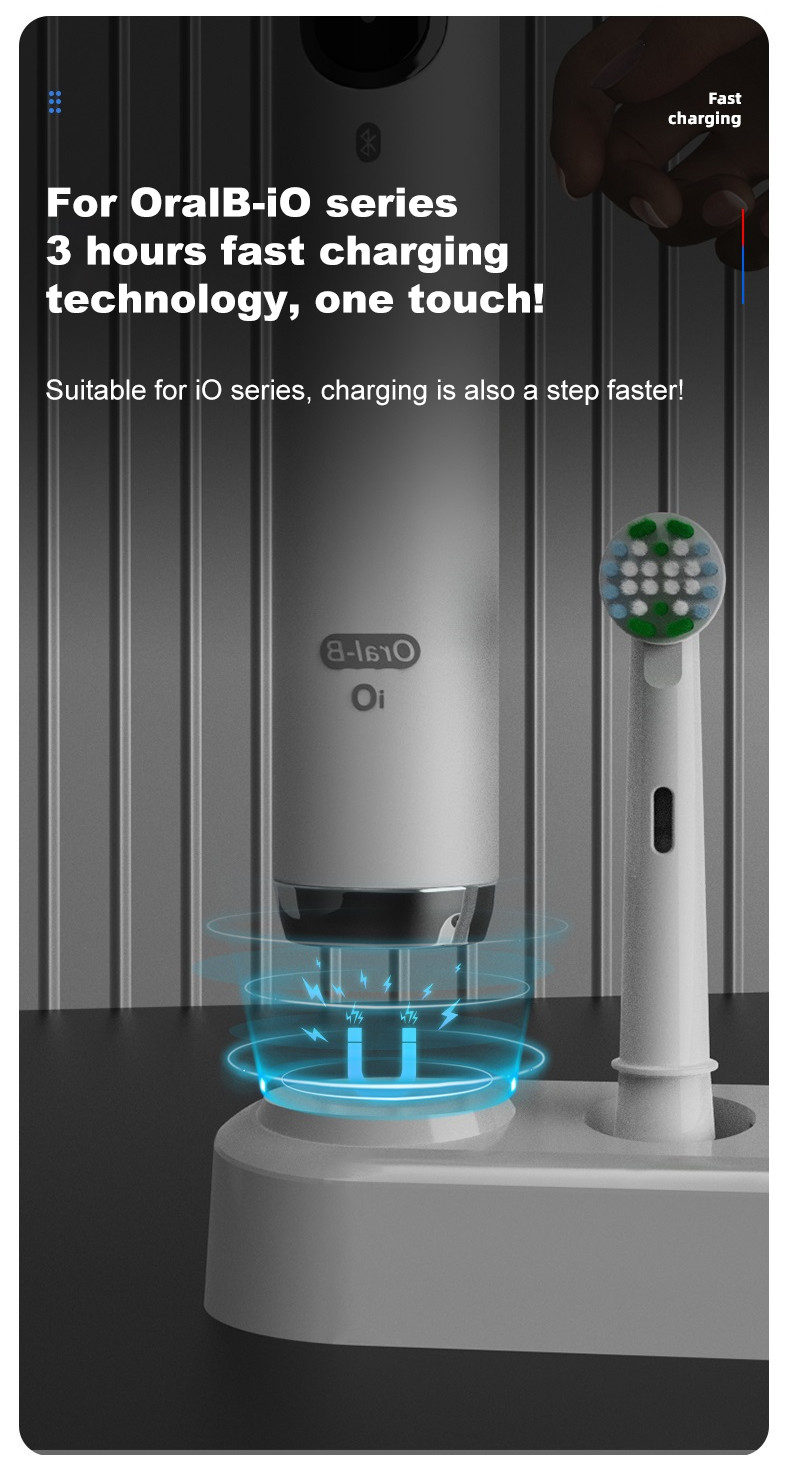 Charging Base For Oral B IO Series D Series Pro Series Electric Toothbrushes iO3 iO4 iO5 iO6 iO7 ...