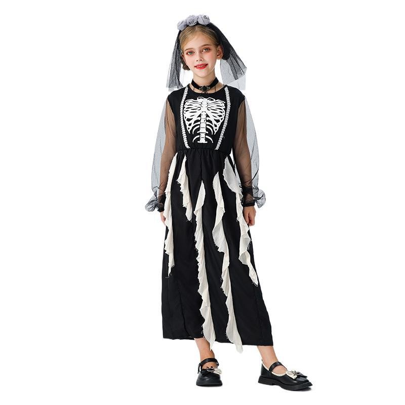 Halloween Children Costume Witch Devil Devil Bride Vampire Skeleton ...
