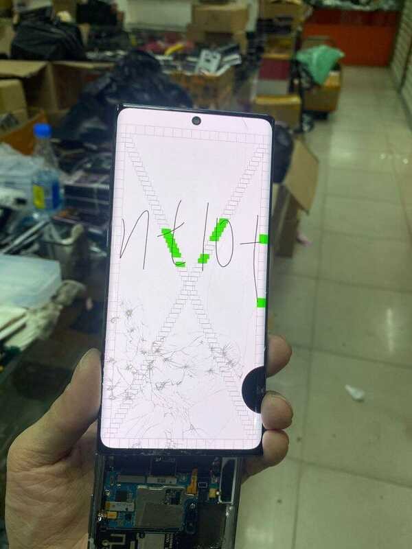 With Bluesky Crack Original Super Amoled Broken LCD For Samsung Galaxy Note10+ Note 10 Plus N9 ...