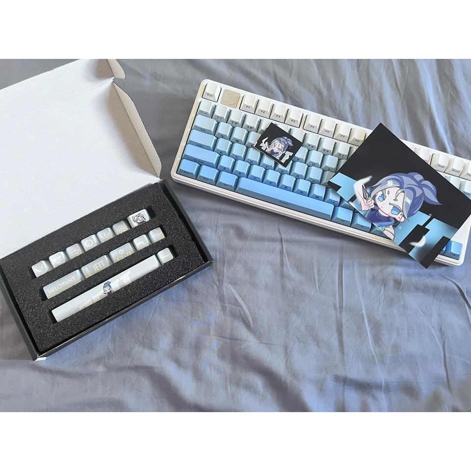 VALORANT Jett Keycap Cherry/OEM Profile Five-sided Sublimation Cute ...