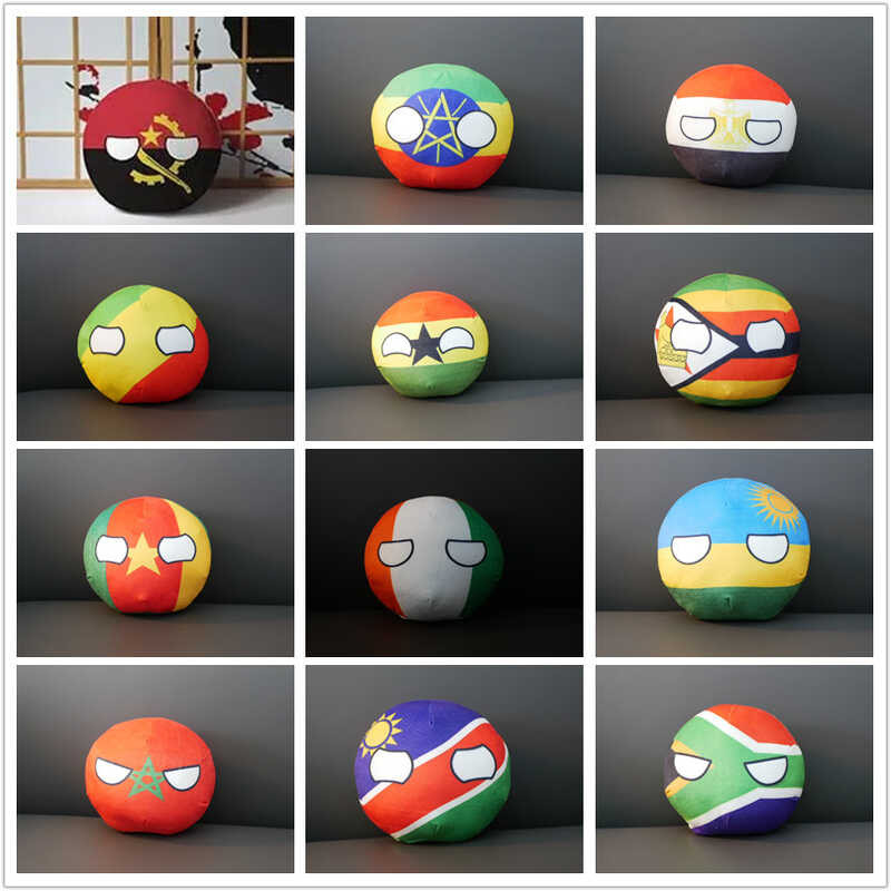 39 Countryballs Plush Doll Angola Ethia Congo Ghana Nigeria Senegal ...