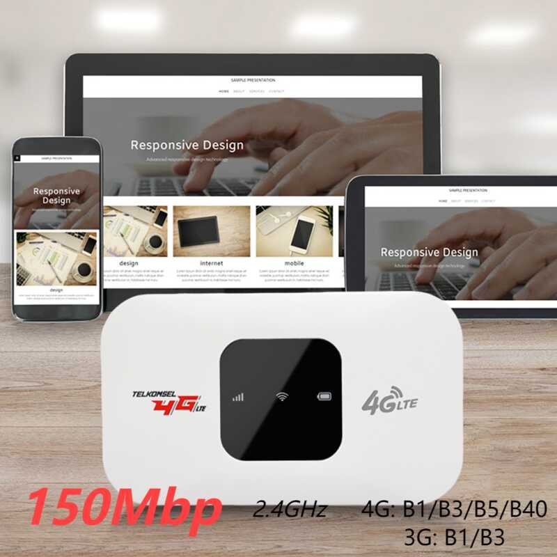 LTE Mini 4G Mobile Wireless Router Repeater Port 8 To 10 Users 150Mbps ...