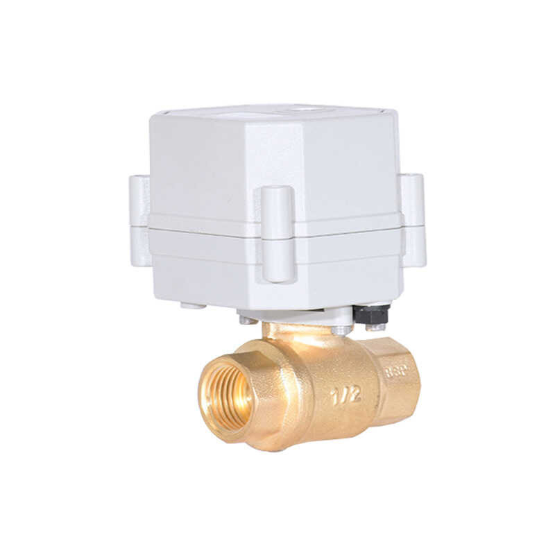 4-Point Miniature Electric Ball Valve Brass TONHE Electric Two-Way ...