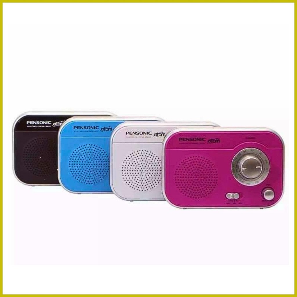 PENSONIC Atom Battery Operated AM FM Radio Tuner with Dynamic Bass ...