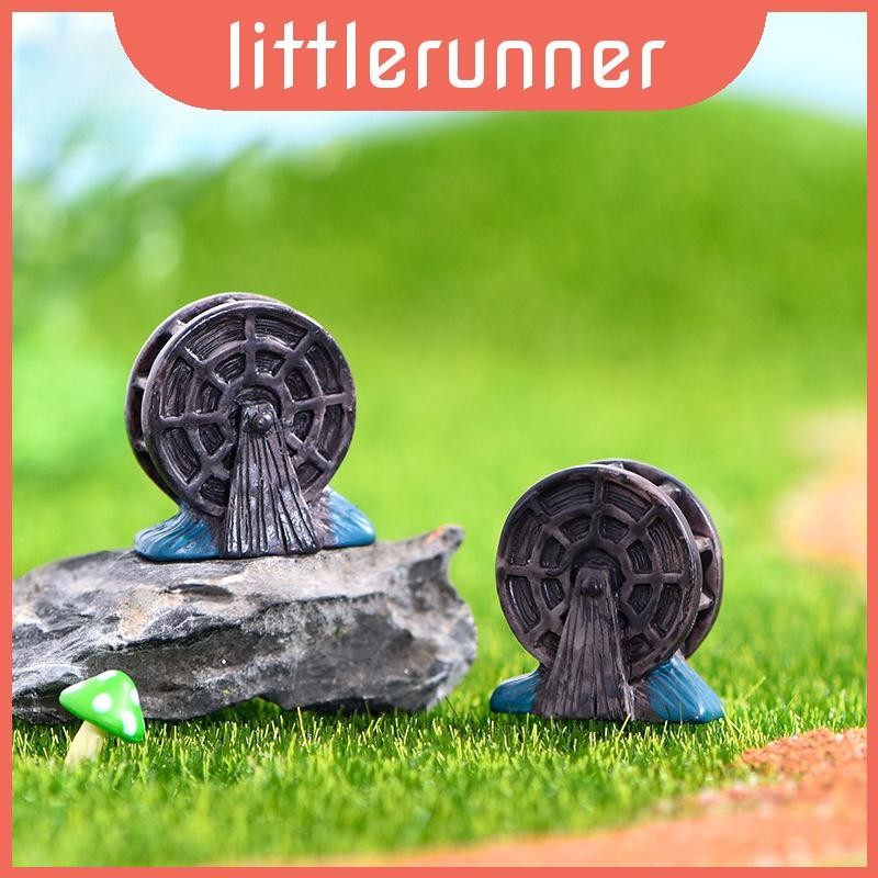 Nostalgic Resin Mini Watermill For Charming Diy Succulent Decorations ...