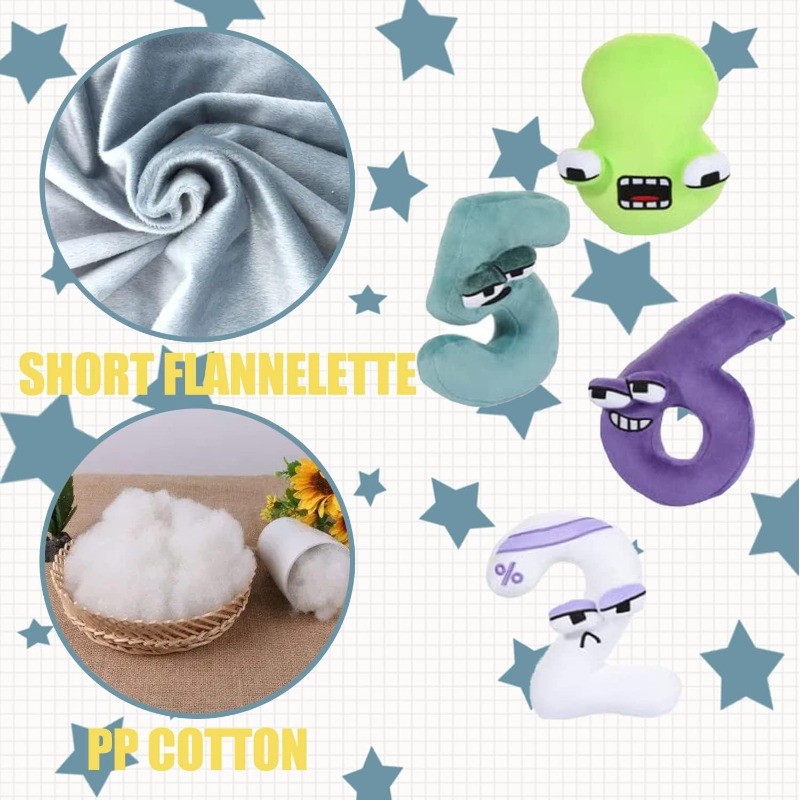Number Lore Plush,0-9 Number Animal Toys Number Lore Plush Toys,Fun ...