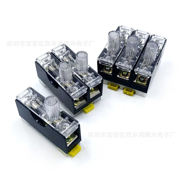 Single and double rail card fuse holder FS-101 102 103 with light 6 * ...