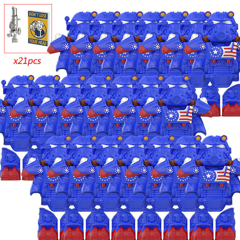 shopee 2 3 Power Armor Soldiers MOC Mini Anime Action Figures Weapons ...