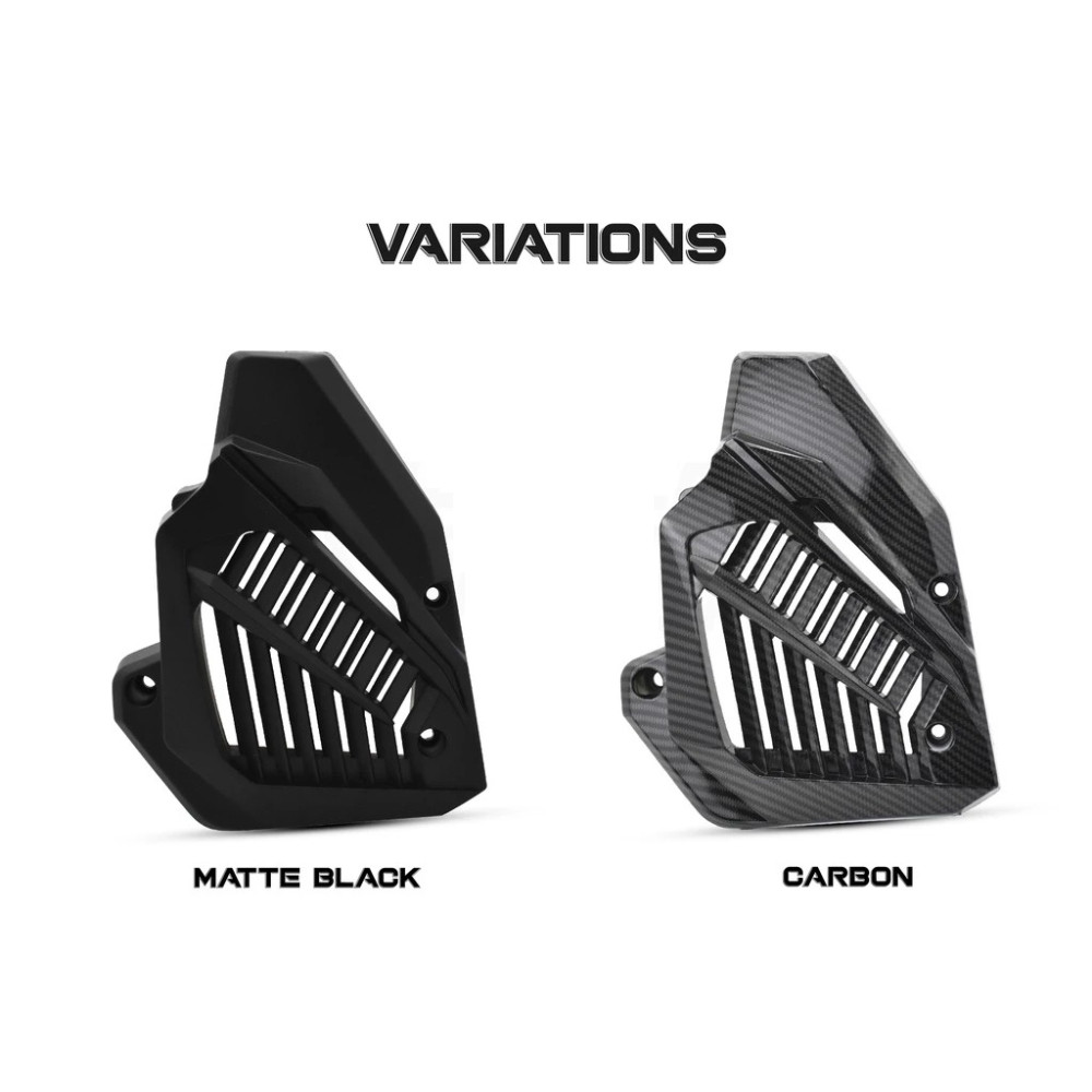 Honda Radiator Cover for Click 125i/150i/V2/V3 Game Changer Matte Black ...