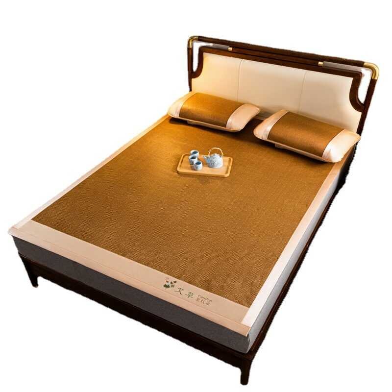 edge embroidered Wide wormwood mosquito repellent mat, ice silk cooling mat, three piece set ...